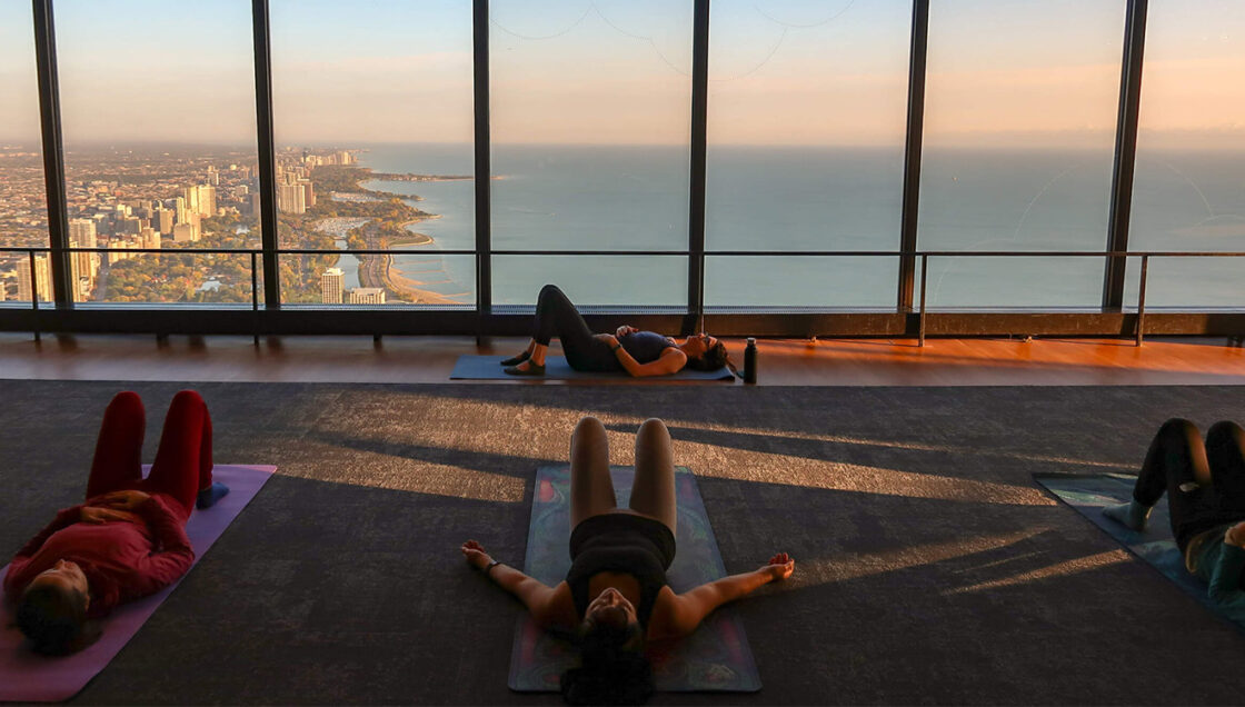 360 Sky Yoga at 360 CHICAGO Observation Deck